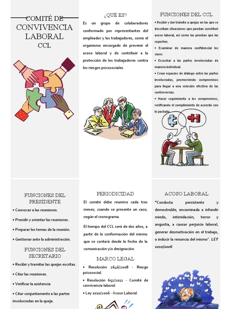 Funciones del Comité de Convivencia Laboral | PDF | Gobierno