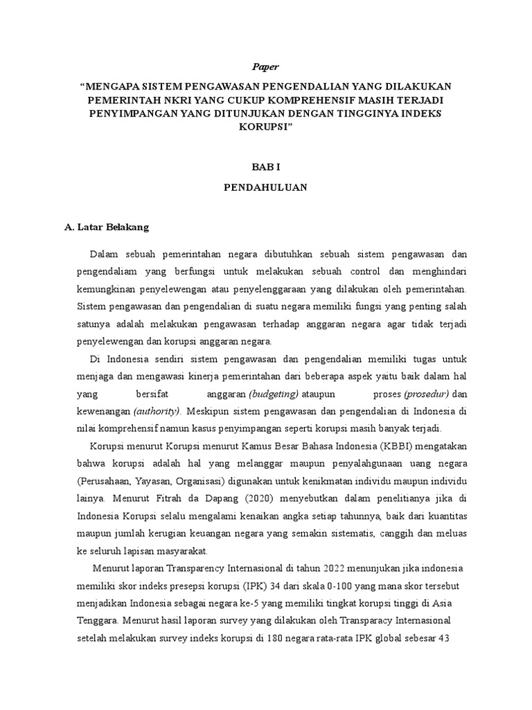 Paper Uas Sankri 2023 | PDF