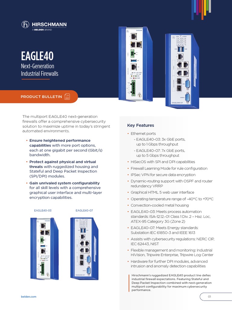 Eagle40 Industrial Firewall Hirschmann 2022 08 | PDF