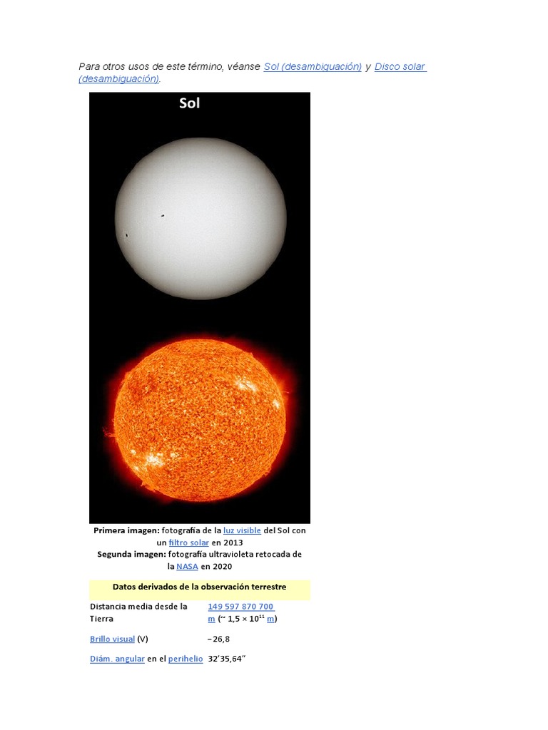 Características y estructura del Sol | PDF | Dom | Estrellas