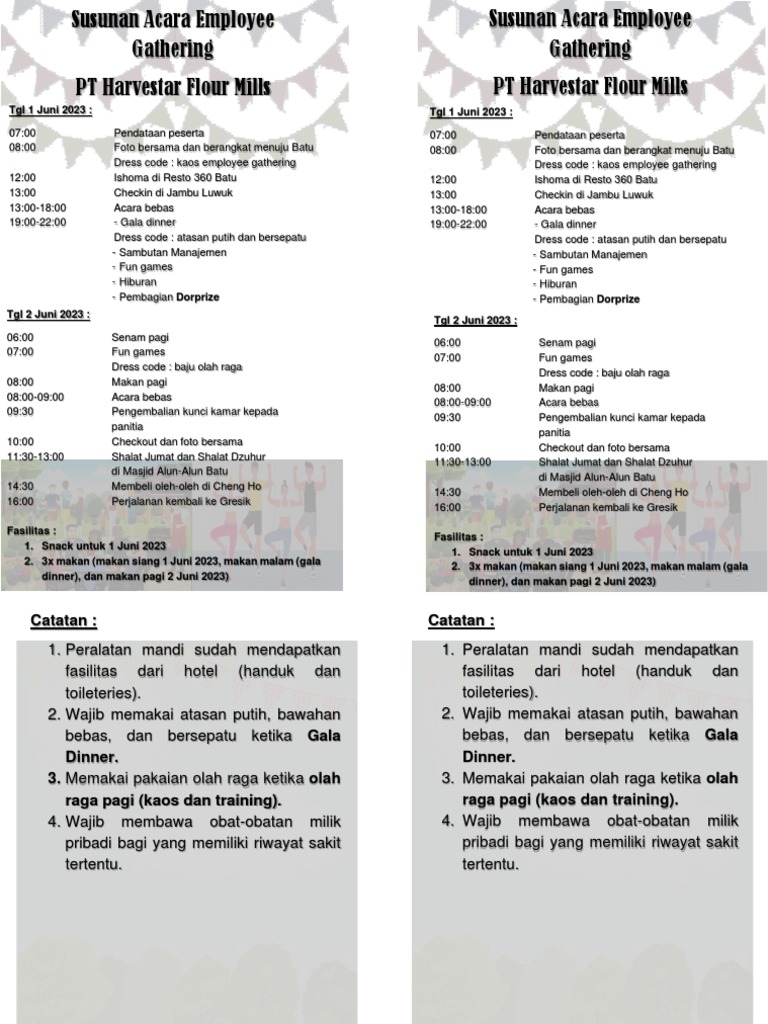Susunan Acara Employee Gathering-3 | PDF