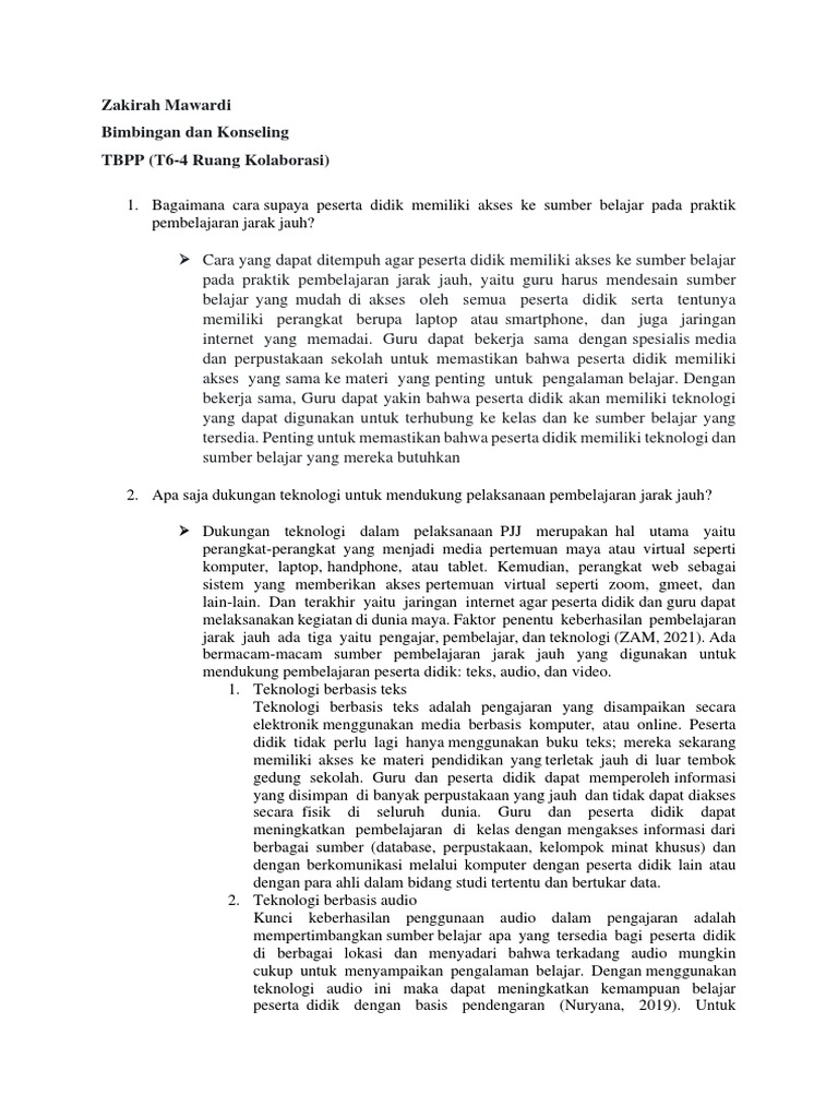 Topik 6 Ruang Kolaborasi TBPP | PDF | Karier & Perkembangan