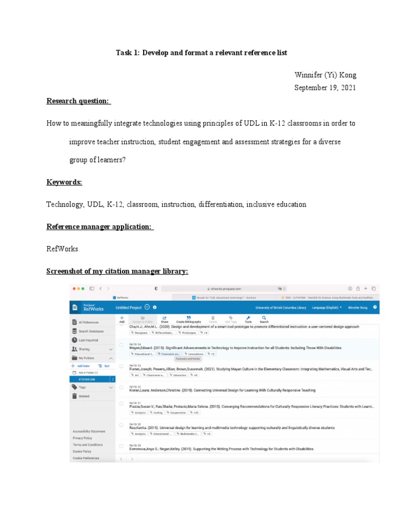 ETEC500 - Task 1 | PDF | Educational Technology | Differentiated Instruction