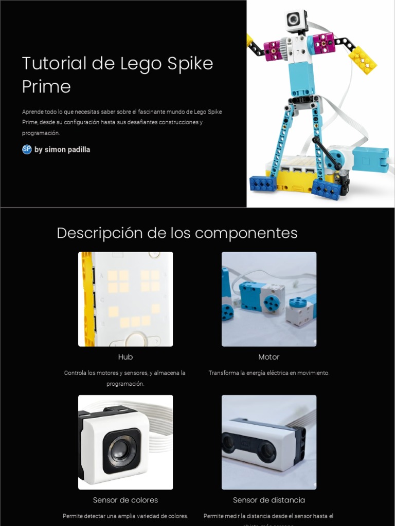 Tutorial Completo de Lego Spike Prime | PDF | Sensor | Giroscopio