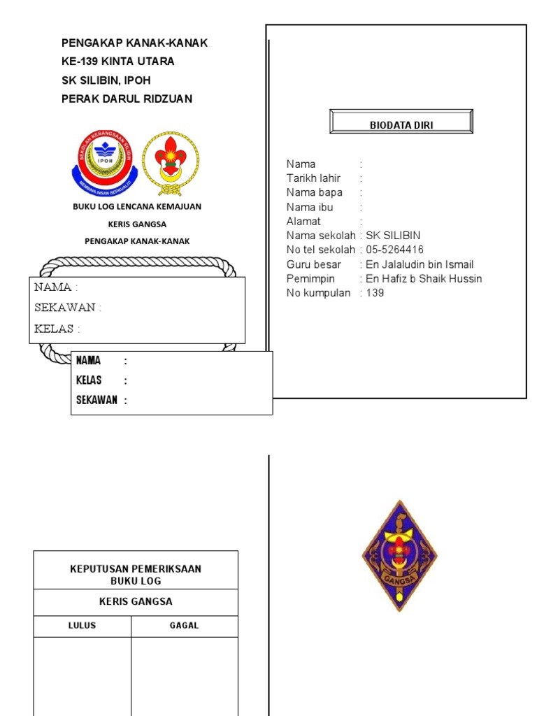 Nota Buku Log Keris Gangsa 2022 1 | PDF