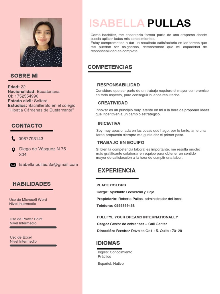 CURRICULUM VITAE ISA Corregido Actualizado XD | PDF