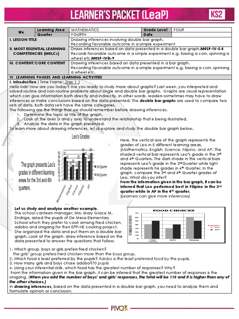 Q4 Mathematics 4 Week6 | PDF | Cognitive Science | Cognition