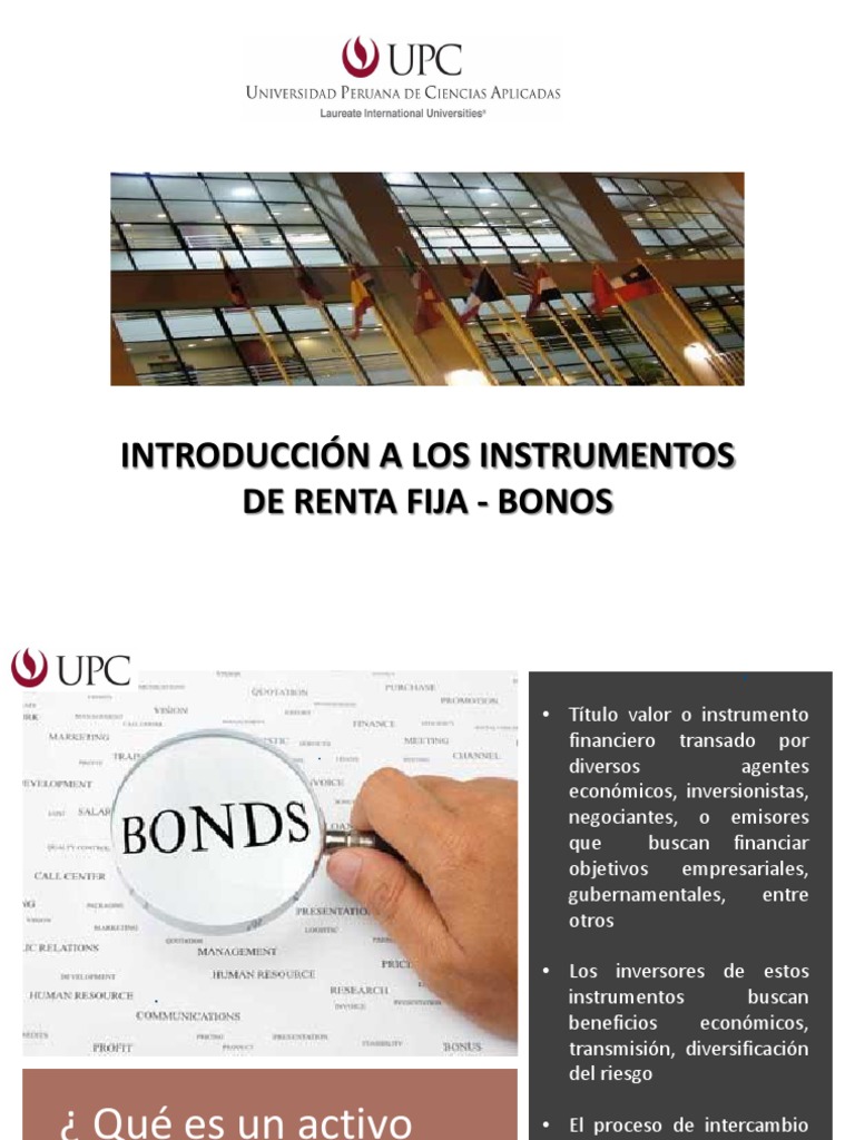 Unidad 4 - Sesión 13-14 Introd. Instrumentos de Renta Fija - Bonos | PDF | Finanzas y dinero