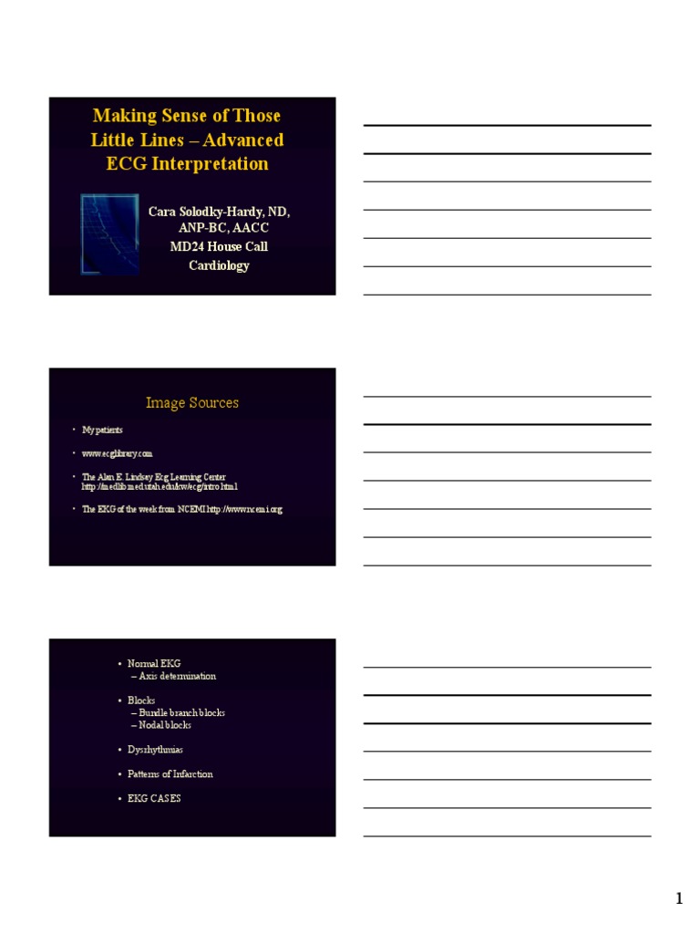 Advanced ECG Interpretation Techniques | PDF | Electrocardiography ...