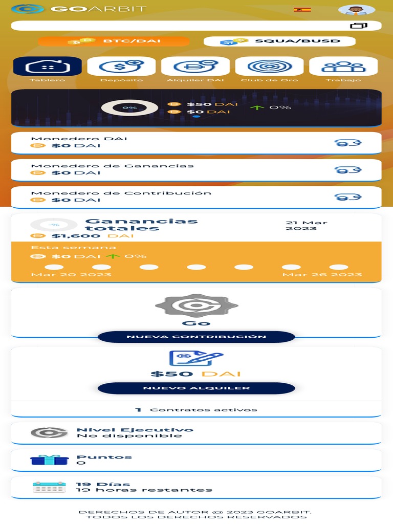 Tablero GoArbit | PDF