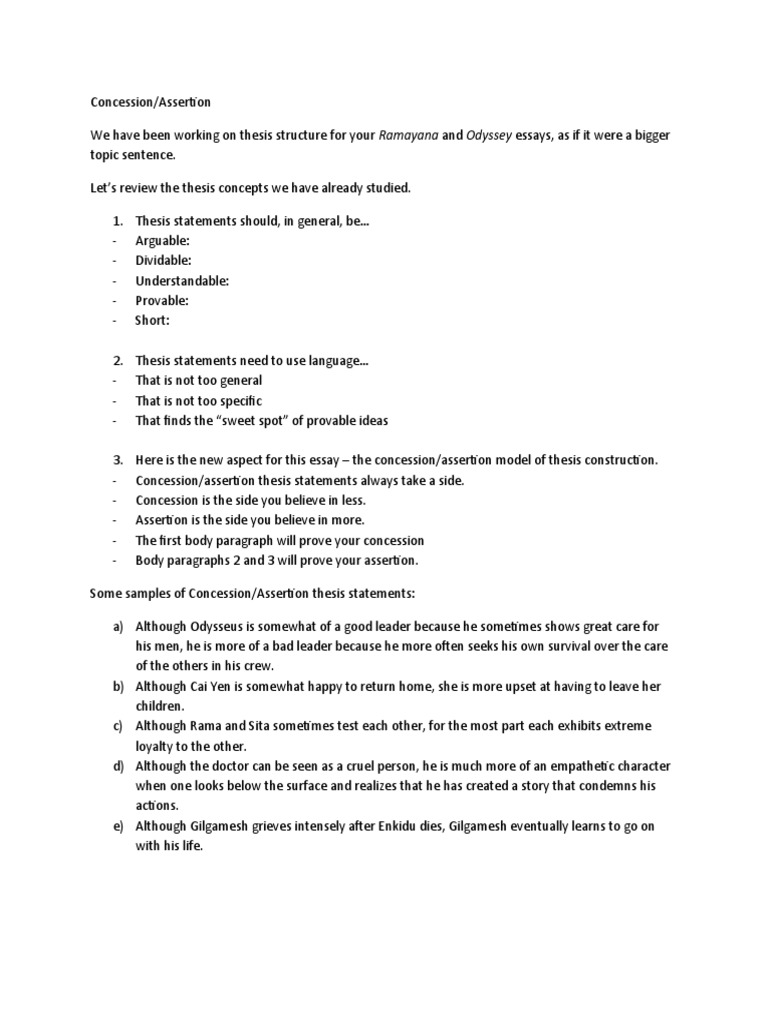 54 Concession Assertion Assignment | PDF | Essays | Cognition