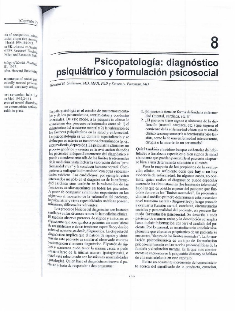 Libro Psiquiatria Gral Howard Goldman | PDF