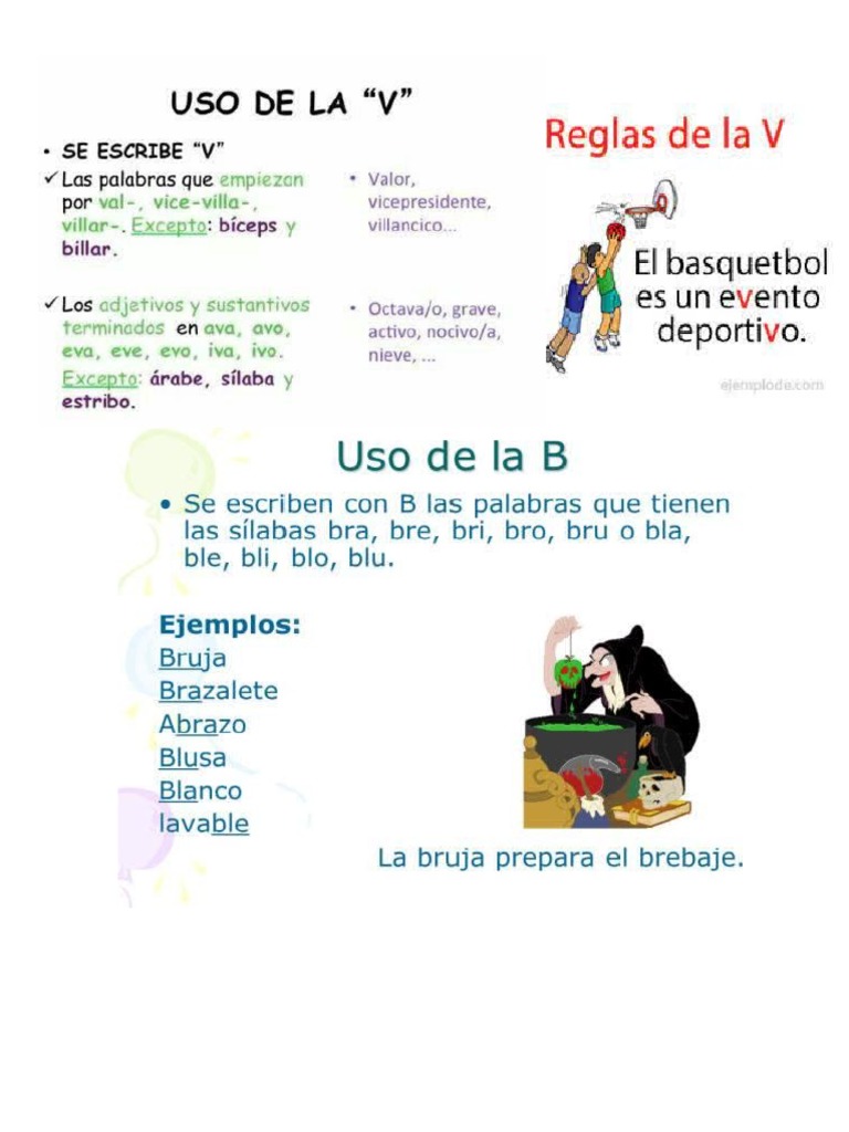 Usos de La V B LL y | PDF