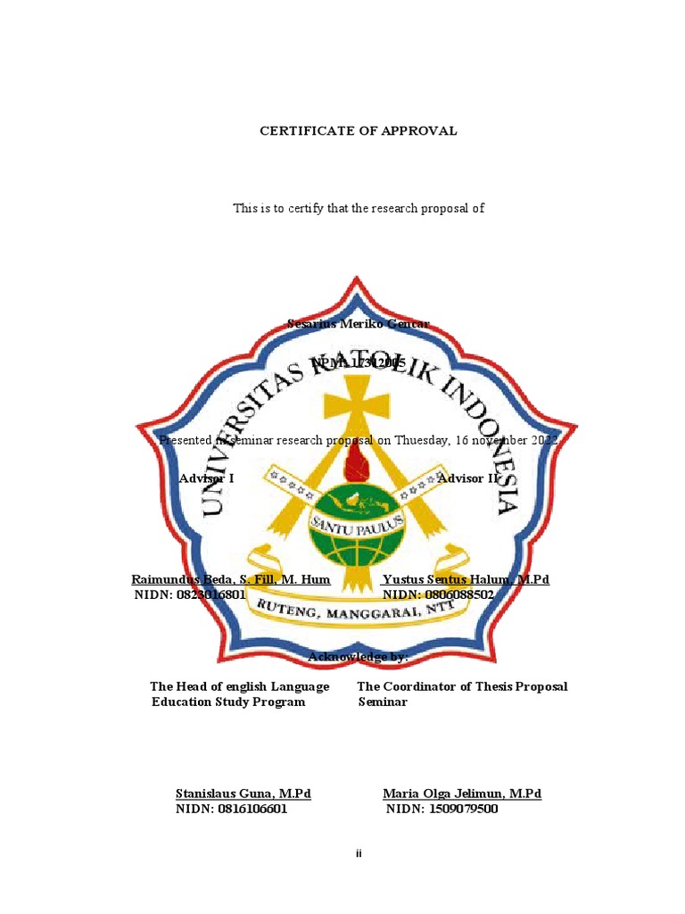 Certificate of Approval | PDF