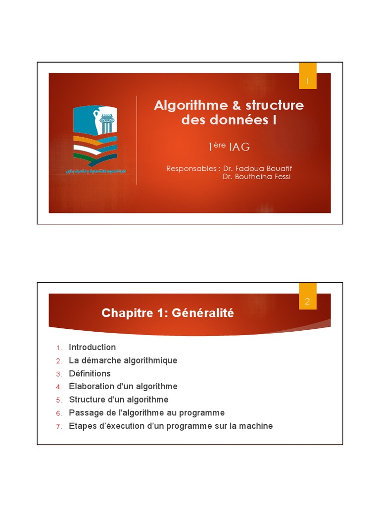 Introduction à l'algorithmique et aux données | PDF | Programmation informatique | Langage de ...
