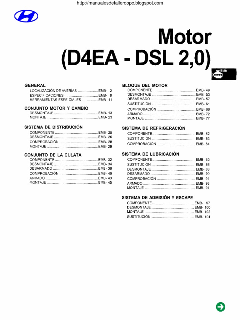 Manual de Taller Hyundai Tucson 2005 | PDF | Casa e Jardim | Computadores
