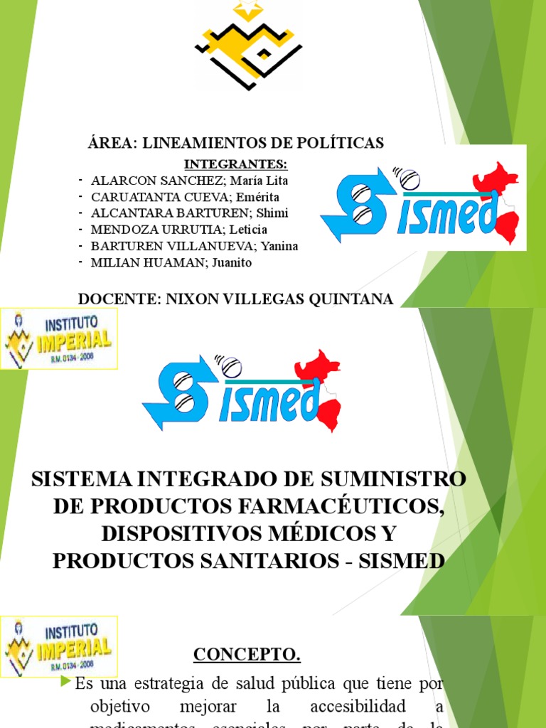 Diapositivas Sismed | PDF | Medicamentos con receta | Prescripción médica