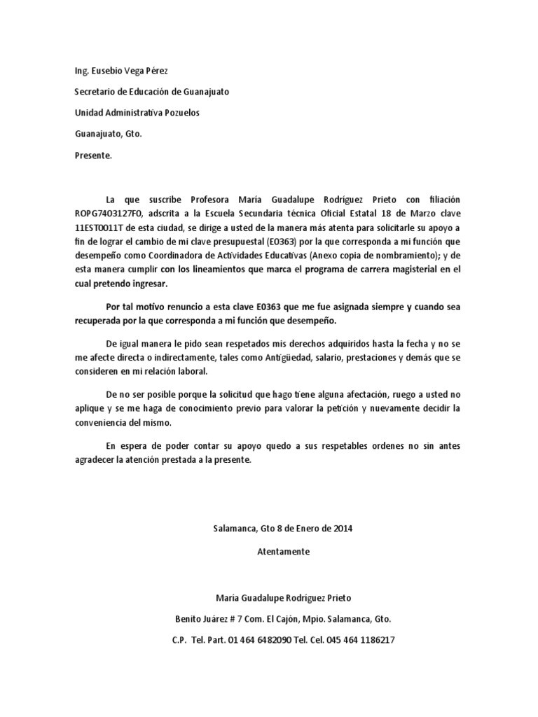 Cambio de Clave | PDF