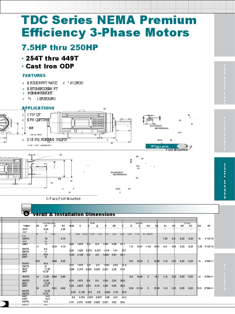 Data Tecnica Rotek Nema 2 | PDF | Electric Motor | Electricity