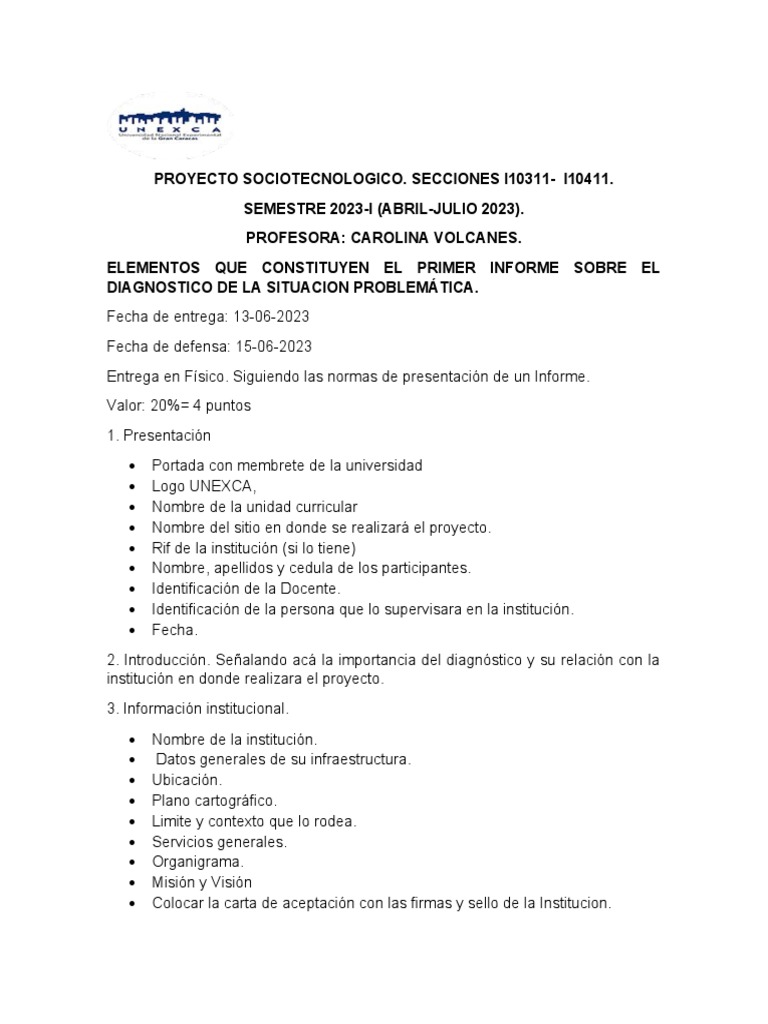 Pasos para realizar el Informe diagnostico. | PDF | Ciencia cognitiva