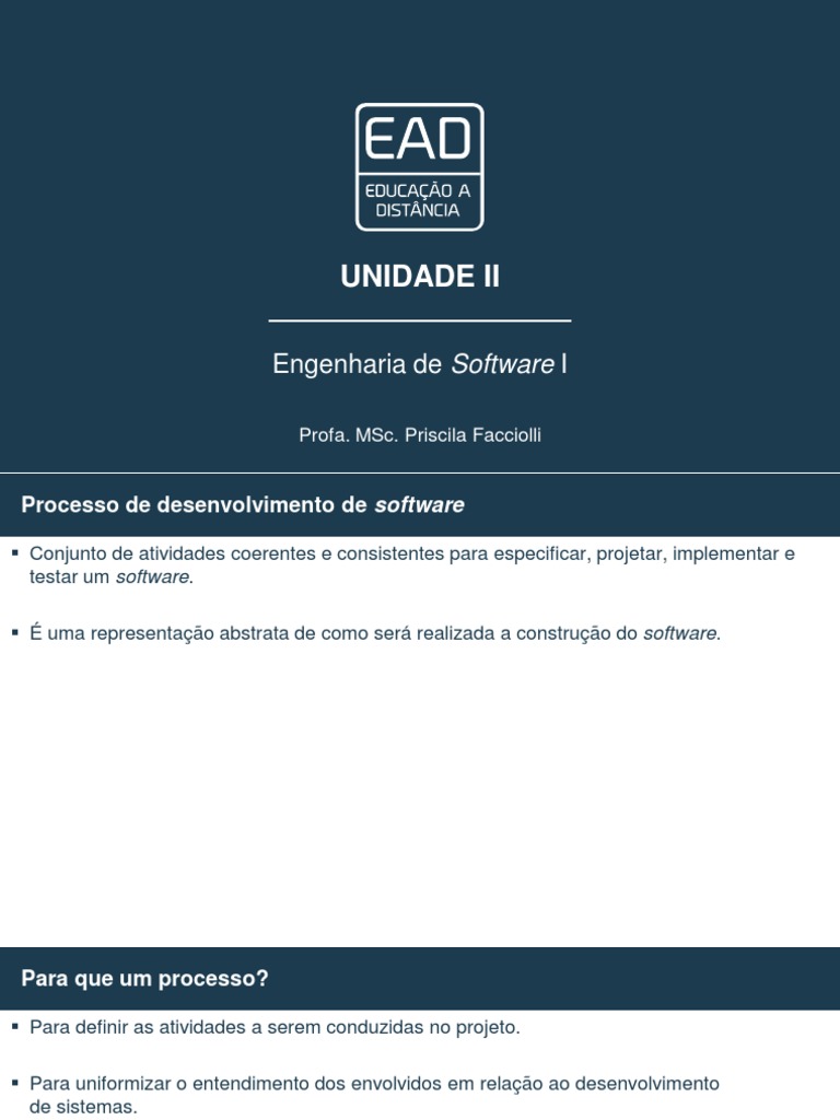 Slides de Aula – Unidade II | PDF | Testes de software | Engenharia de ...