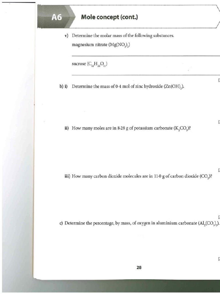 Collins CSEC Chemistry Workbook | PDF