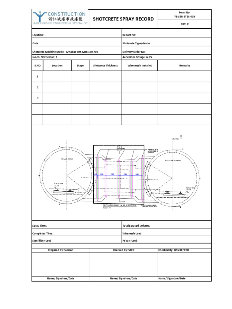 Shotcrete Record-01 | PDF