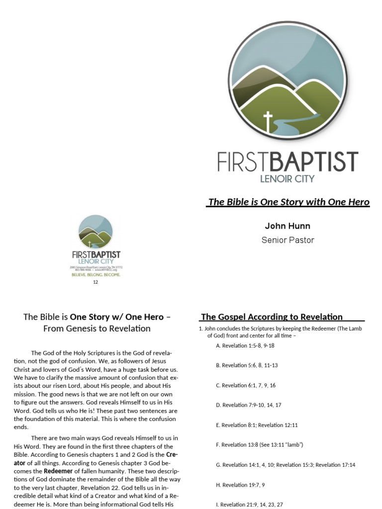 Bible One Story - FBC | PDF | Acts Of The Apostles | John The Baptist