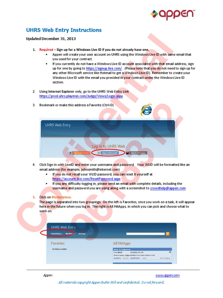 UHRS Web Entry Instructions | PDF | Computing | Software
