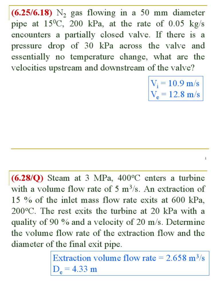 Thermodynamics Flow Calculations | PDF | Technology & Engineering