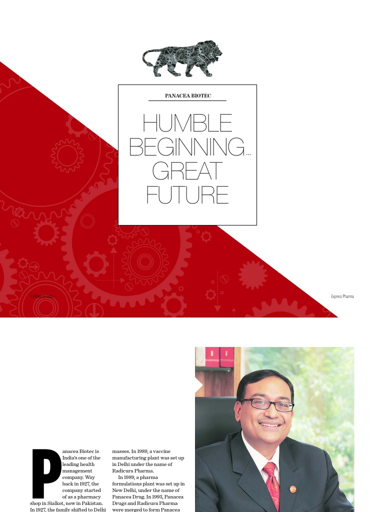 Panacea Biotec: Innovating Healthcare Solutions | PDF | Vaccines ...