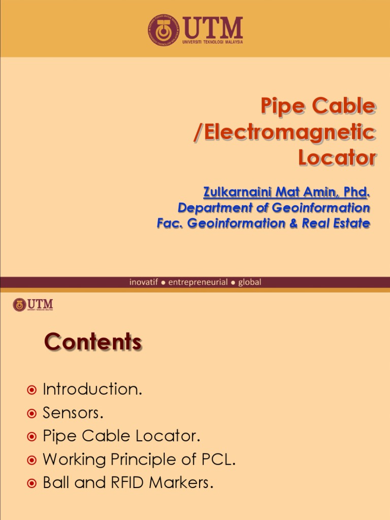 Electromagnetic Pipe Locator Overview | PDF | Waves | Sensor