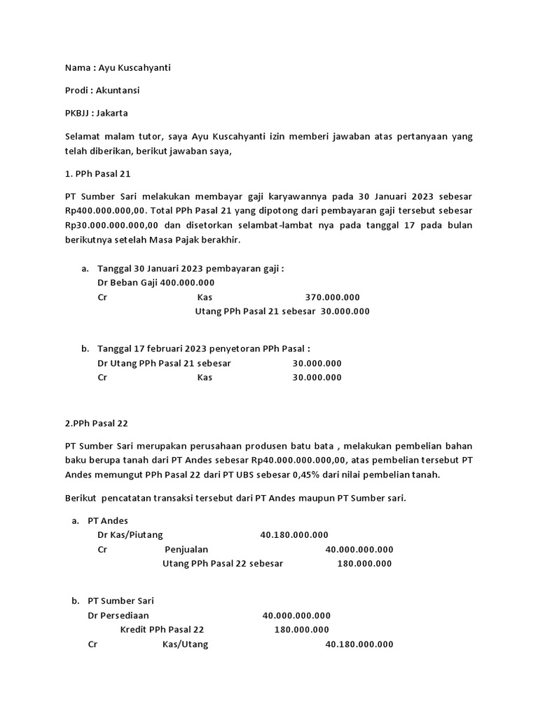 Tugas Diskusi Hukum Pajak Sesi 8 | PDF
