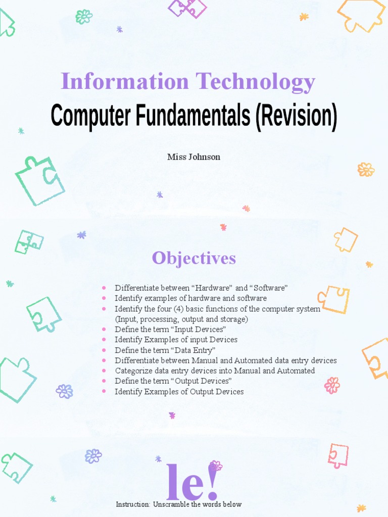 Computer Fundamentals Revision (1 Hour and 20 Minutes) | PDF | Input ... Computer Fundamentals Revision (1 Hour and 20 Minutes) | PDF | Input ...