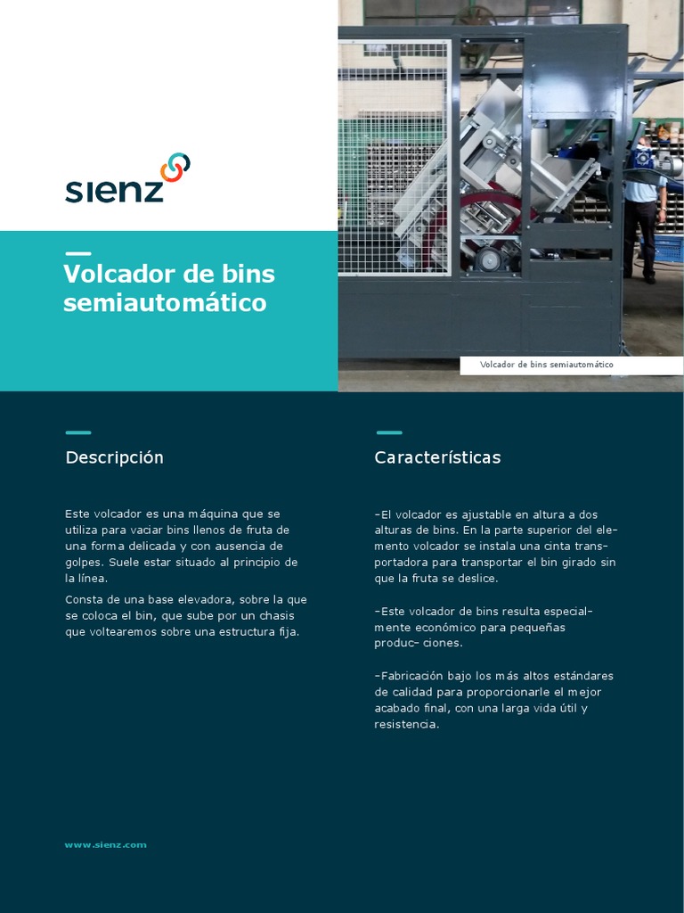 Sienz Volcador Semiautomatico ESP | PDF | Tecnología