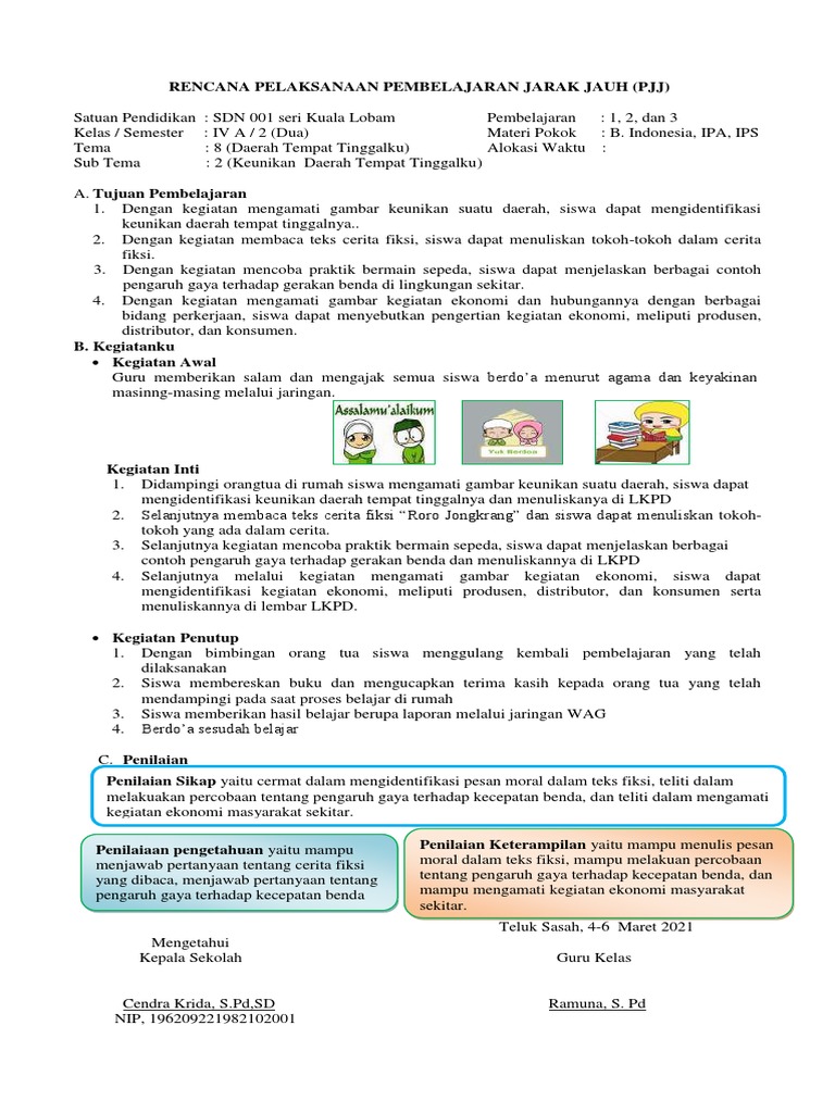 RPP, LKPD Tema 8 ST 2 PB 1,2,3 | PDF