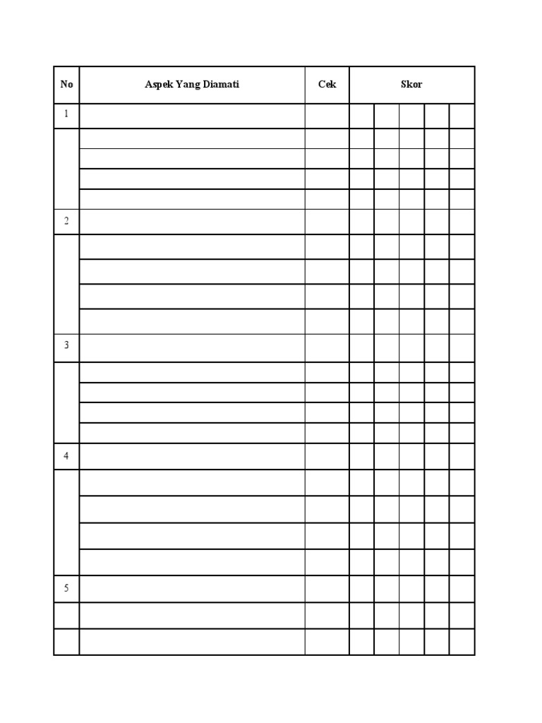 Tabel Proposal | PDF