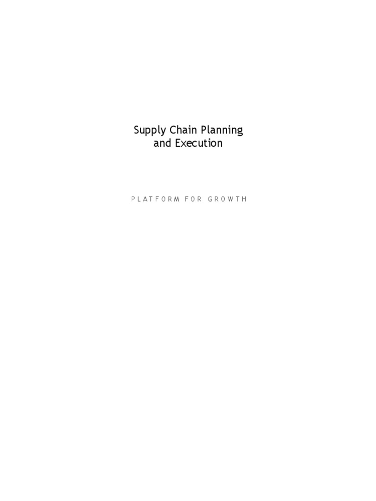 FMCG Demand Planning and Supply Chain | PDF