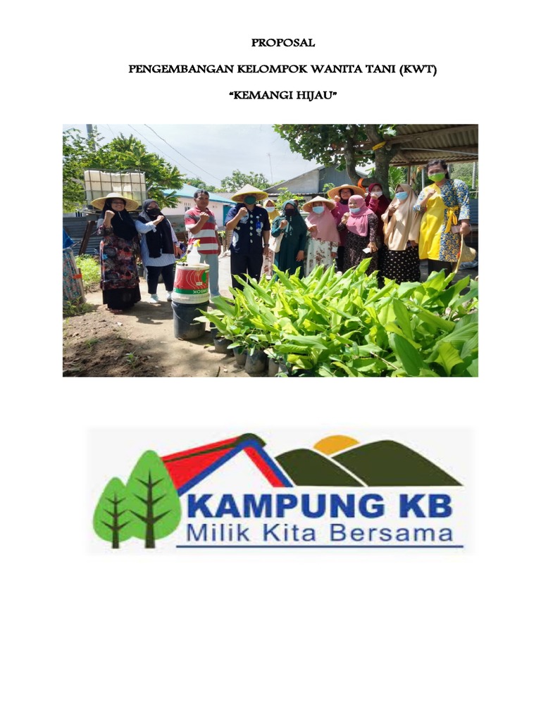 Proposal KWT Kemangi Hijau | PDF | Kesehatan Holistik | Teknologi & Rekayasa