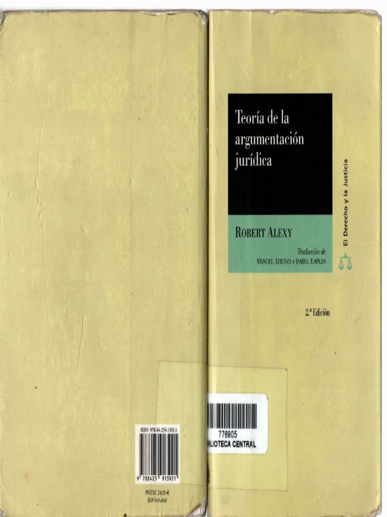 Lectura 13. ALEXY. Teoría de La Argumentación Jurídica | PDF
