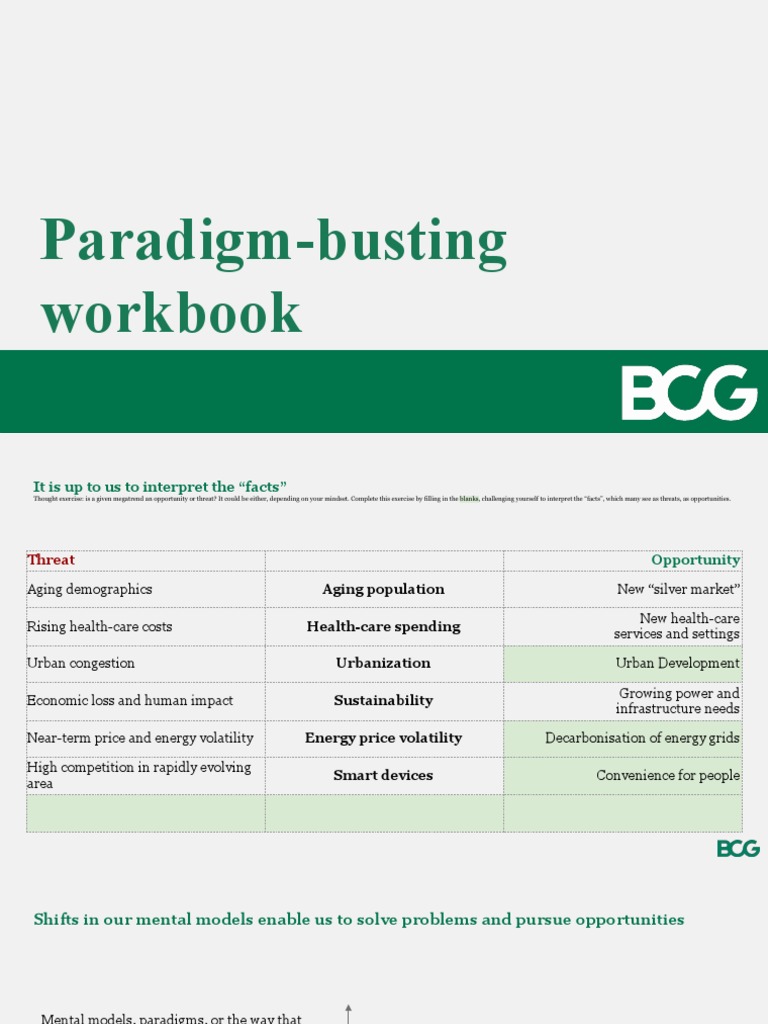 Paradigm Busting Workbook Pdf