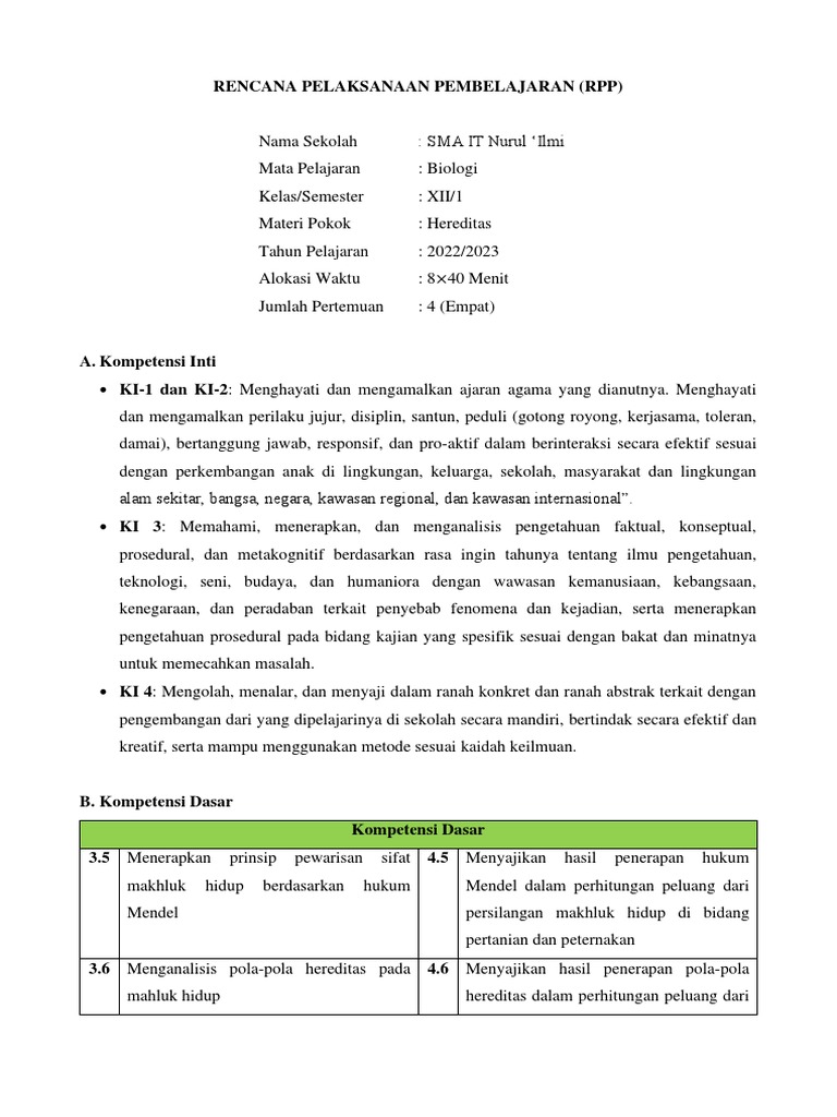 Adila Kurniati - RPP Dan LKPD | PDF