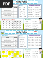 Grade 5 Mental Maths Worksheet 1 | PDF | Mathematics | Arithmetic