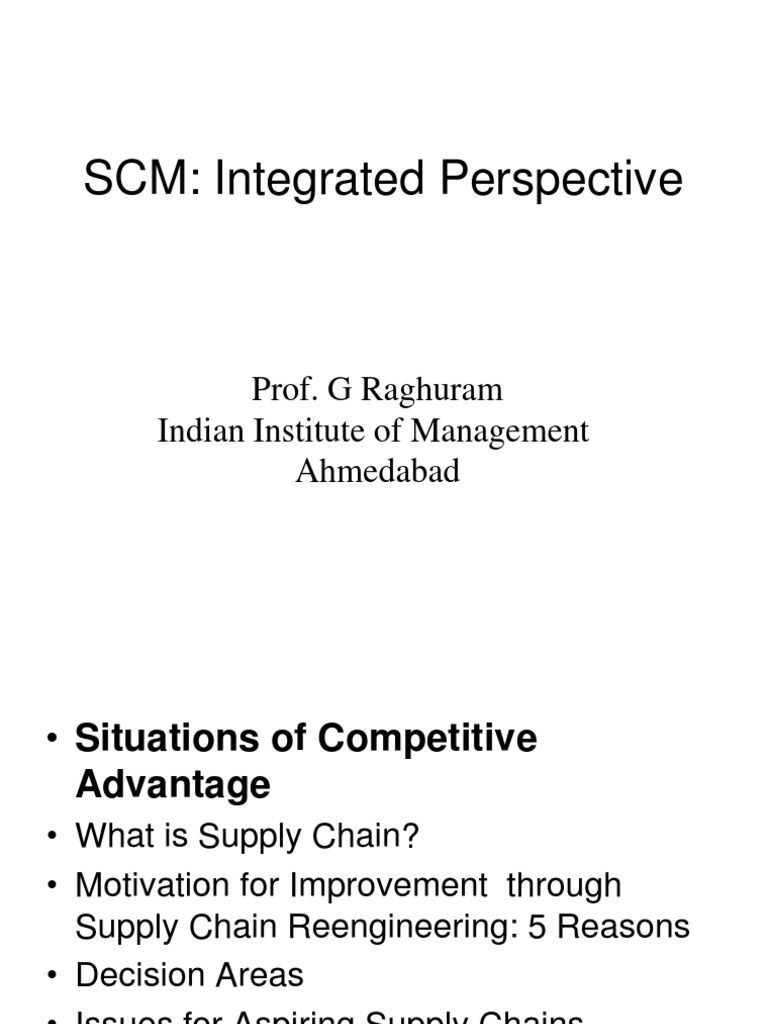 SCLM Introduction Updated | PDF | Supply Chain Management | Logistics