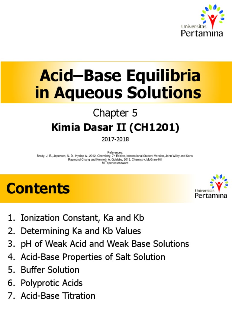 Chapter5-Kesetimbangan Asam Basa | PDF | Buffer Solution | Acid