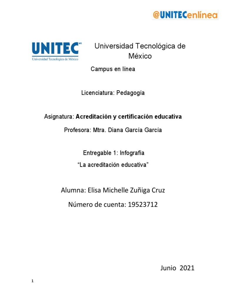 Acreditacion Entregable 1 | PDF