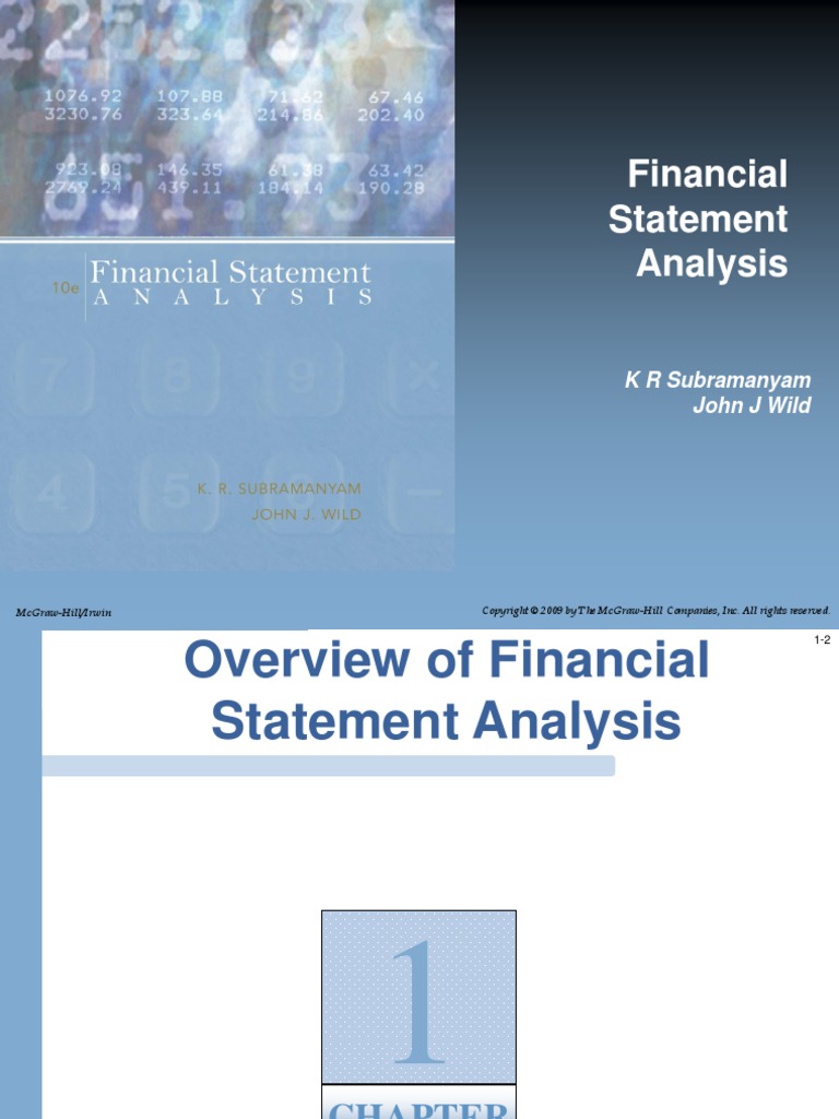 Financial Statement Analysis - 10e by K. R. Am & John J. Wild Chapter01 ...