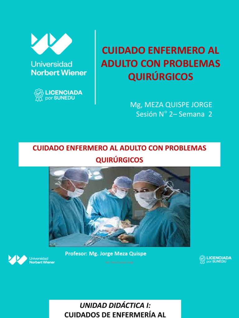 2 Clase Cuidados de Enfermeria Intraoperatorio | PDF | Anestesia ...