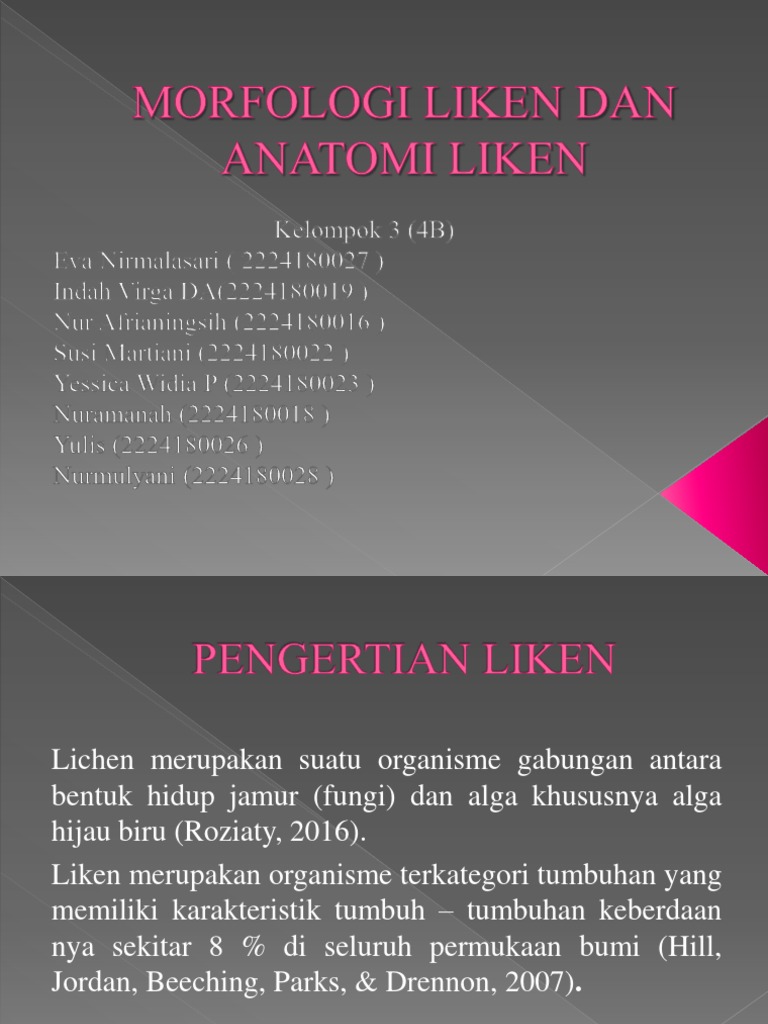 Morfologi dan Struktur Liken | PDF