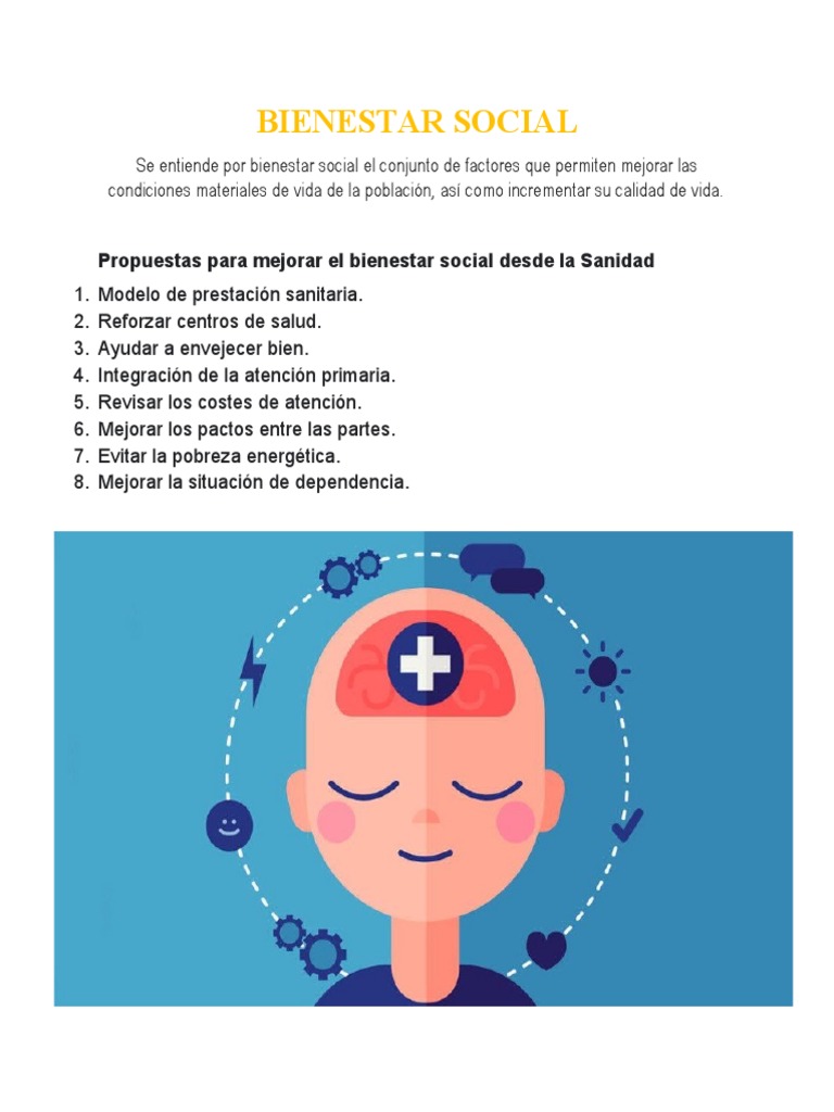Propuestas para Mejorar el Bienestar Social | PDF | Salud y bienestar